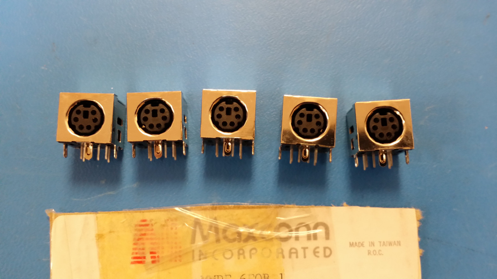 (2 PCS) MMDF-6FOB-1 S-VIDEO 6 PIN FEAMALE CONNECTOR MINI DIP PCB MOUNT ...