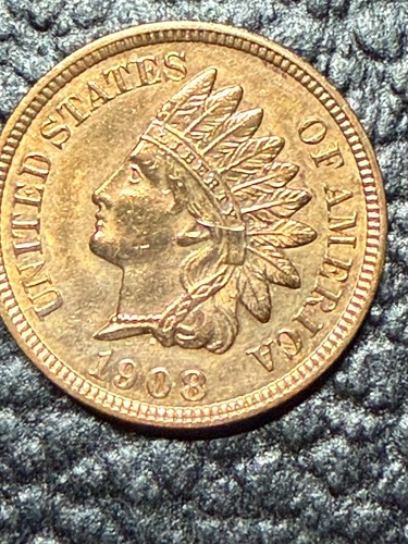 1908-S Choice AU Indian Cent - Beautiful Coin...Liberty, Beads and ...