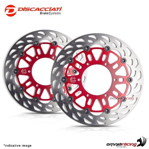 2 front floating discs Discacciati anteriori D 310mm red for Yamaha R1 ...