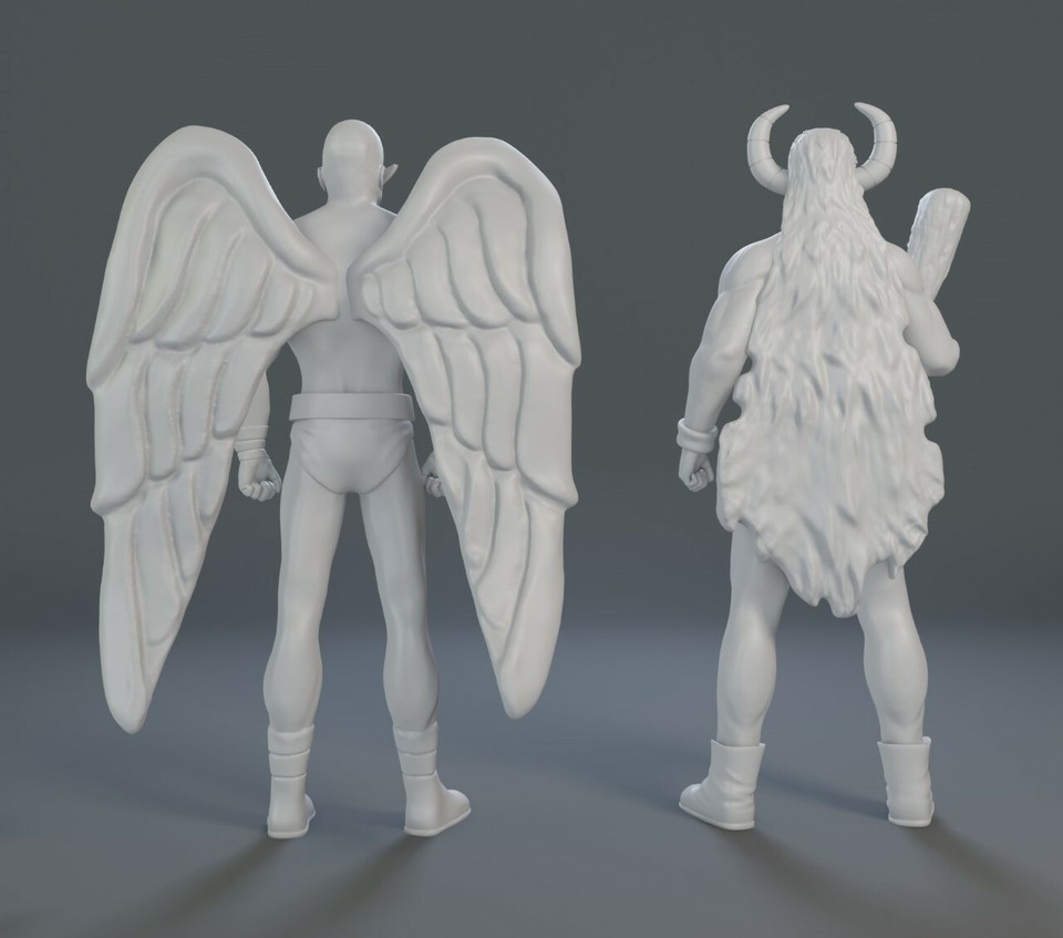 Hanna Barbera MIGHTY MIGHTOR BIRDMAN TOR & SHEERA 3D Printed Figure 4 ...