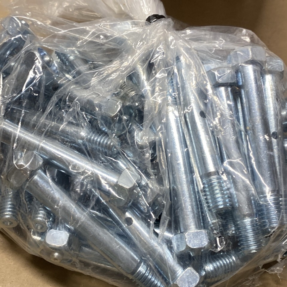 50 Colson 3-1/2 X 1/2-13 Greasable Bolts Nuts w Grease Fittings Caster ...