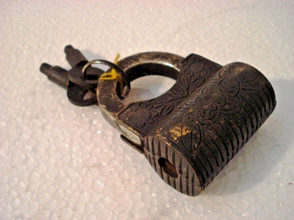 Handmade Working Functional Brass Handcuff Vintage Finish Padlock with ...