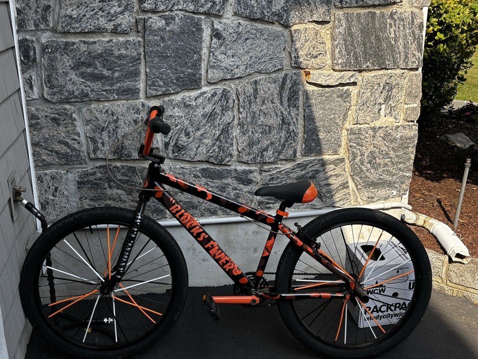 SE Bikes 26 Orange Camo Blocks Flyer Bicycle | eBay