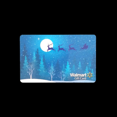 Walmart Santas Sleigh NEW COLLECTIBLE GIFT CARD NO VALUE #8745 | eBay