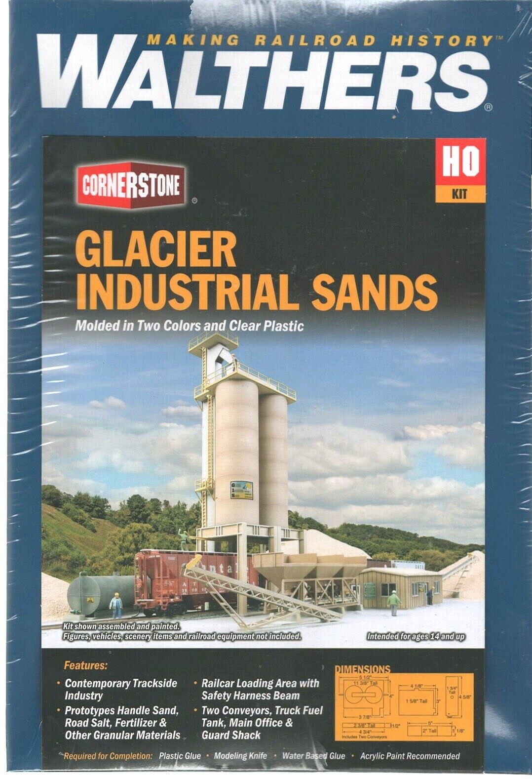 HO Scale Walthers Cornerstone 933-4035 Glacier Industrial Sands Kit | eBay
