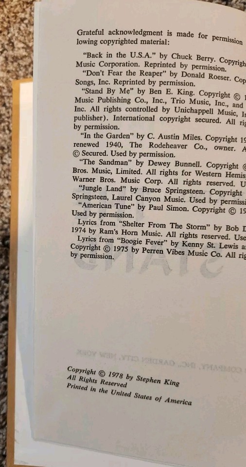 The Stand Stephen King Book Club Edition 1978 Gutter Code T48 - No ...