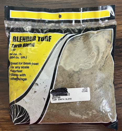 Woodland Scenics T50 Earth Blended Fine Turf for Model Train Scenery ...