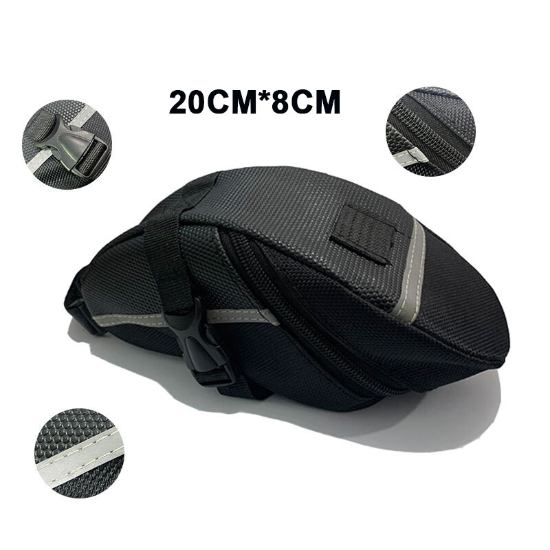 Bike Tool Kit Bicycle Tier Repair Multi Puncture Patch MTB Pump Bag ...