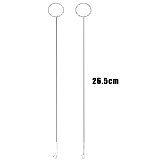 8pcs DRAWSTRING THREADER TOOL SET Sewing Loop Turner Hook Metal ...