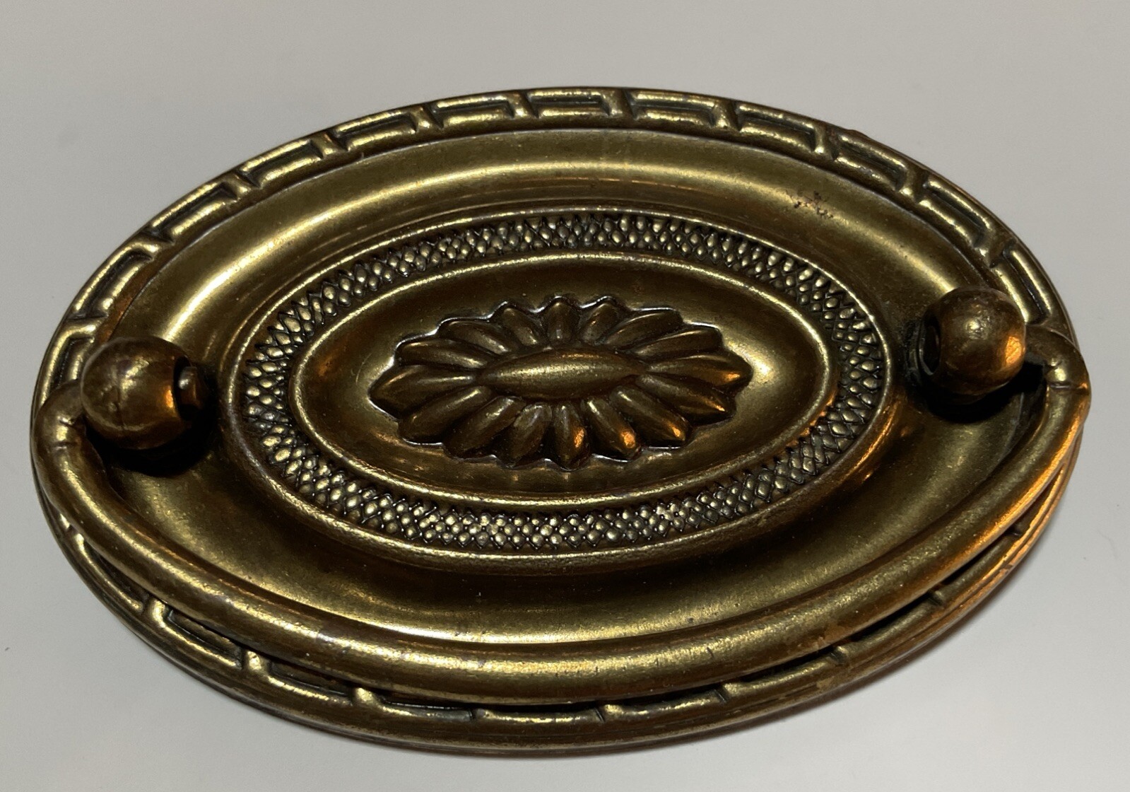 4 Oval Drawer Pull Handles Dresser Hardware Part | eBay