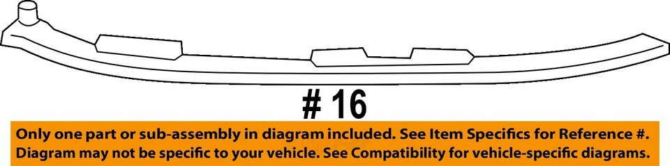 GM OEM 12-20 Sonic Bumper Components-Lower Deflector Spacer 96695218 | eBay