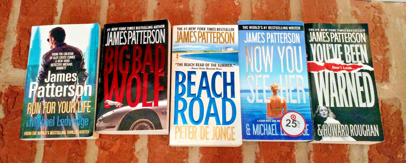 LOT OF 5 JAMES PATTERSON PAPERBACK BOOKS NOVELS BESTSELLERS THRILLER ...