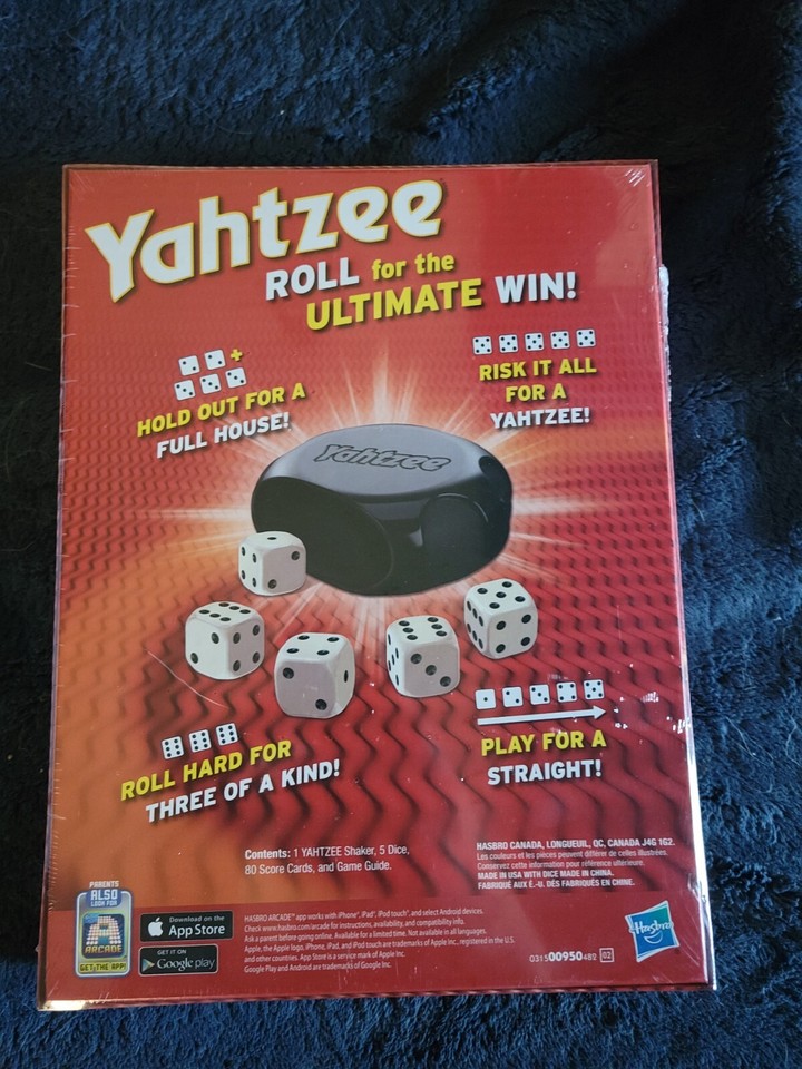 Yahtzee Classic Hasbro Dice Board Game BRAND NEW SEALED BOX ...