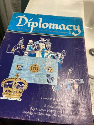 Diplomacy Board Game of International Intrigue Avalon Hill (1976) RARE ...