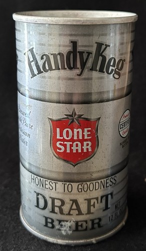 Lone Star Beer Handy Keg PULL TAB CAN San Antonio, Texas & Oklahoma ...