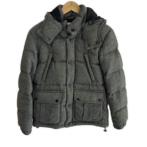 Auth MEN'SBIGI - Black White Men's Down Jacket | eBay