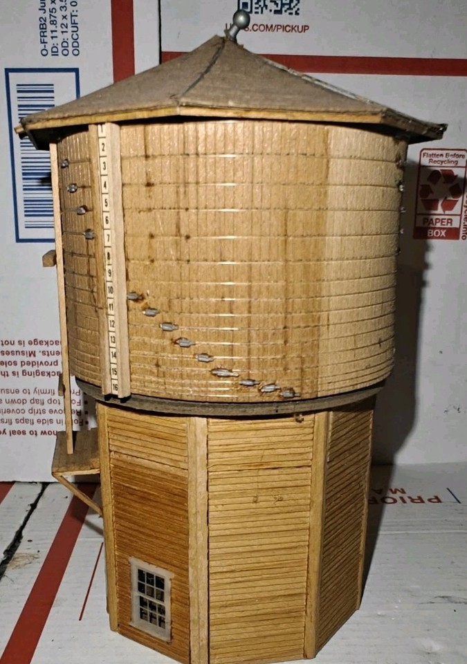 Campbell HO Scale Locomotive Water Tank Tower All Wood **PRE-BUILT** | eBay