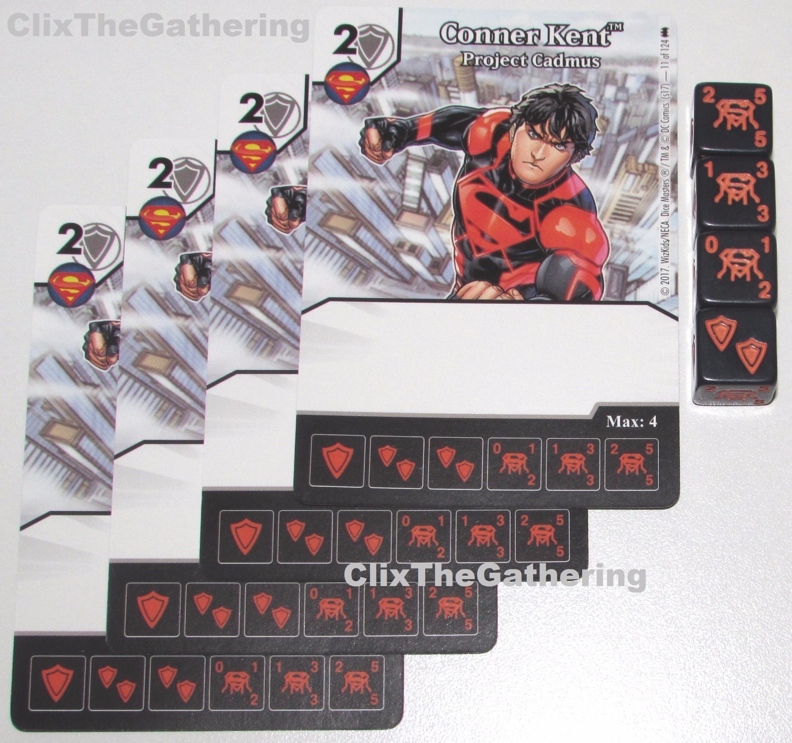 4x CONNER KENT: PROJECT CADMUS 11/124 Batman Dice Masters DC | eBay