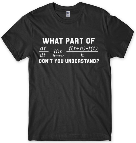 What Part Of Don't You Understand? Mathematical Equation Funny Mens T ...