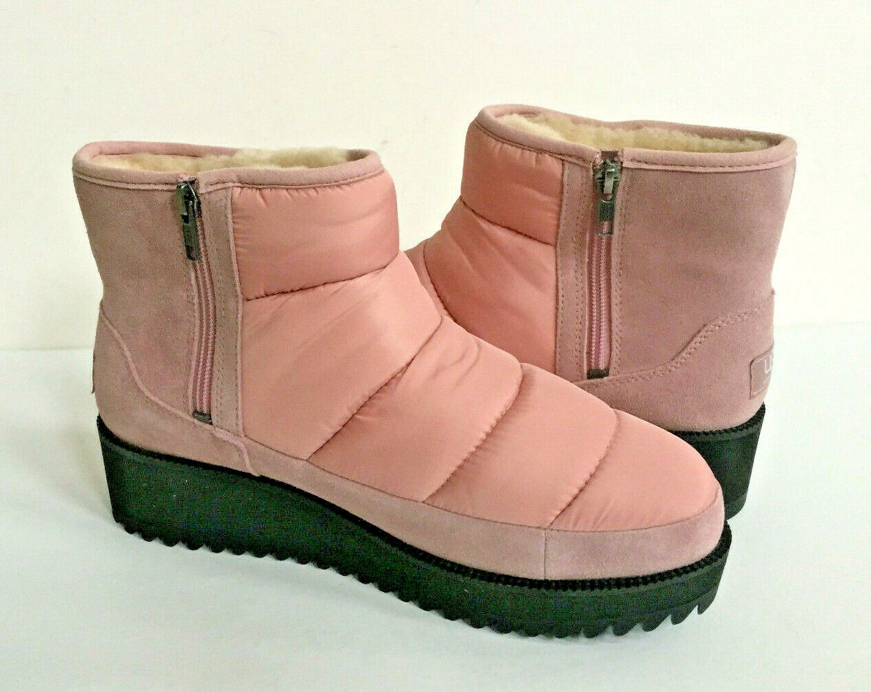 UGG RIDGE MINI PINK CRYSTAL WATERPROOF WEDGE BOOT US 9.5 / EU 40.5 / UK ...