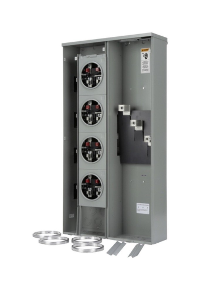 Siemens 4-Gang 600A 225 Amp RING-TYPE UNI-PAK WP6412 Meter Socket | eBay