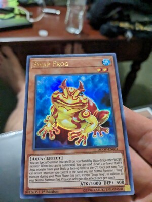 Yu-Gi-Oh! TCG Swap Frog Duel Overload DUOV-EN063 1st Edition Ultra Rare ...