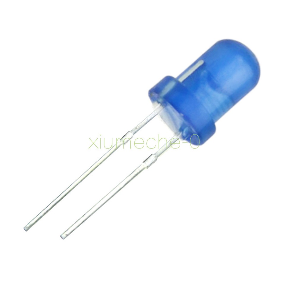 50Pcs LED DIFFUSED F5 5MM BLUE COLOR BLUE LIGHT Super Bright Bulb Lamp ...