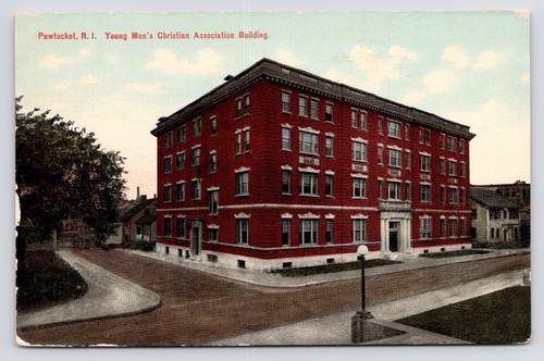 c1908~YMCA Building~Downtown~Pawtucket Rhode Island RI~Antique Vintage ...