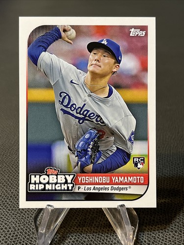 2024 Topps Hobby Rip Night Yoshinobu Yamamoto RC Rookie #35 Los Angeles ...