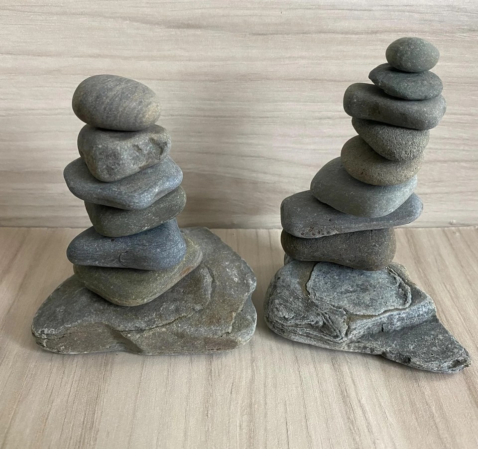 Stone Cairn 1 lb. 6.6 oz. Balancing Stones Stacking Stones Zen Gift Meditate A-1 | eBay