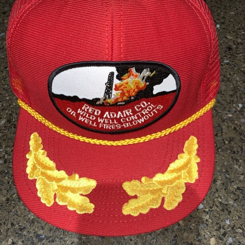 Red Adair Co. Trucker Hat Vtg Oilfield Wild Well Control Oil Fires ...