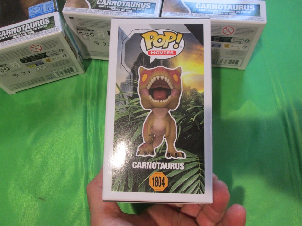 FUNKO POP JURASSIC WORLD REBIRTH CARNOTAURUS # 1804 TARGET SPECIAL ...