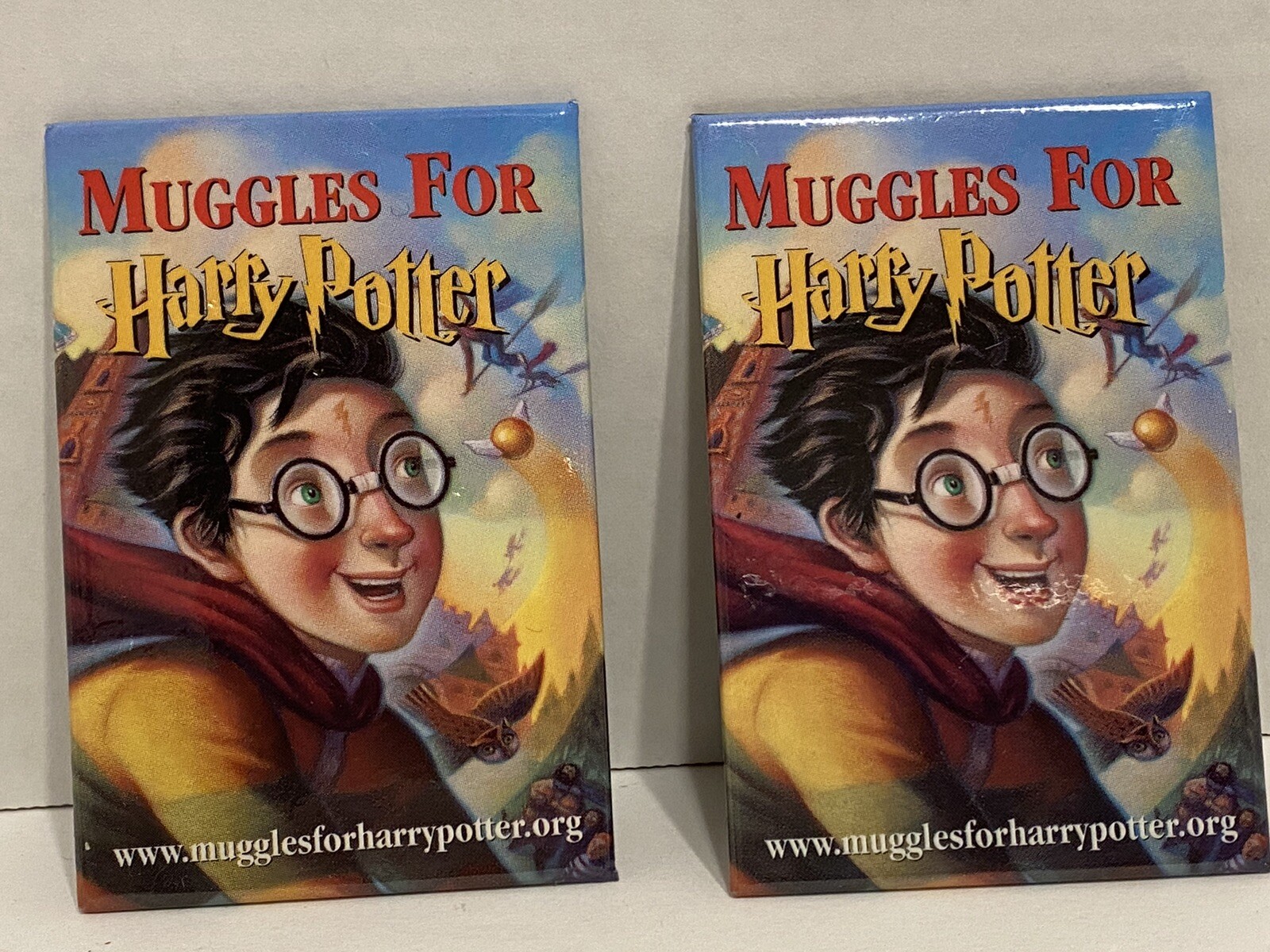 Set Of 2 Muggles For Harry Potter Pin 3”x2” | eBay