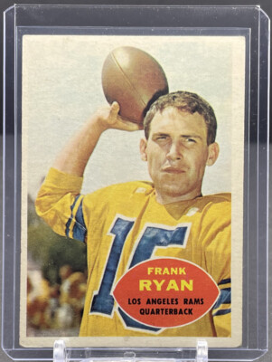 1960 TOPPS NFL Football #62 Frank Ryan Los Angeles Rams VG | eBay