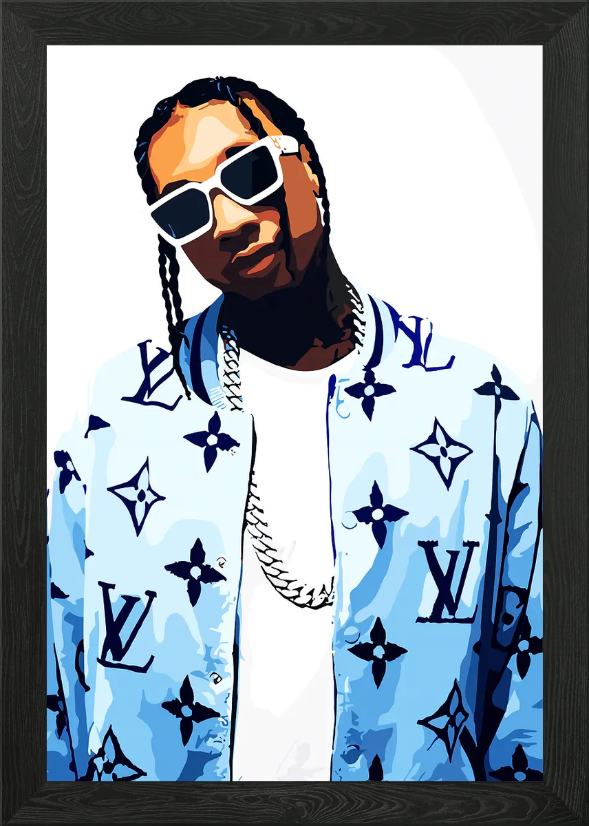 Tyga Rapper Framed Wall Art Poster Canvas Print Picture | eBay UK