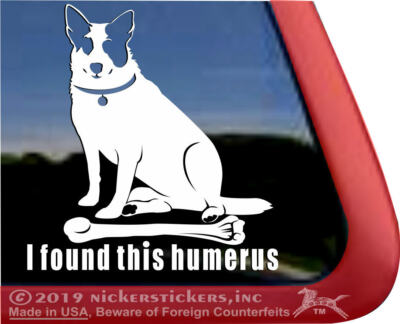 I found this humerus | Australian Cattle Dog Window Decal | eBay