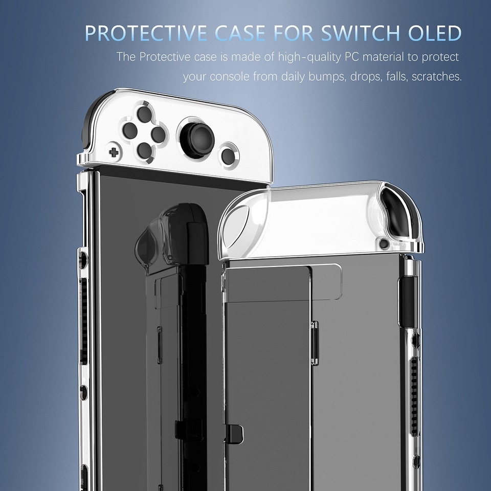 NEW Clear Hard Case Anti-Scratch Grip PC Cover Shell For Nintendo ...