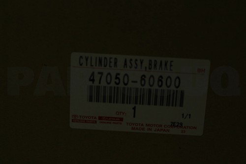 4705060600 Genuine Toyota BRAKE BOOSTER ASSY, W/MASTER CYLINDER 47050 ...
