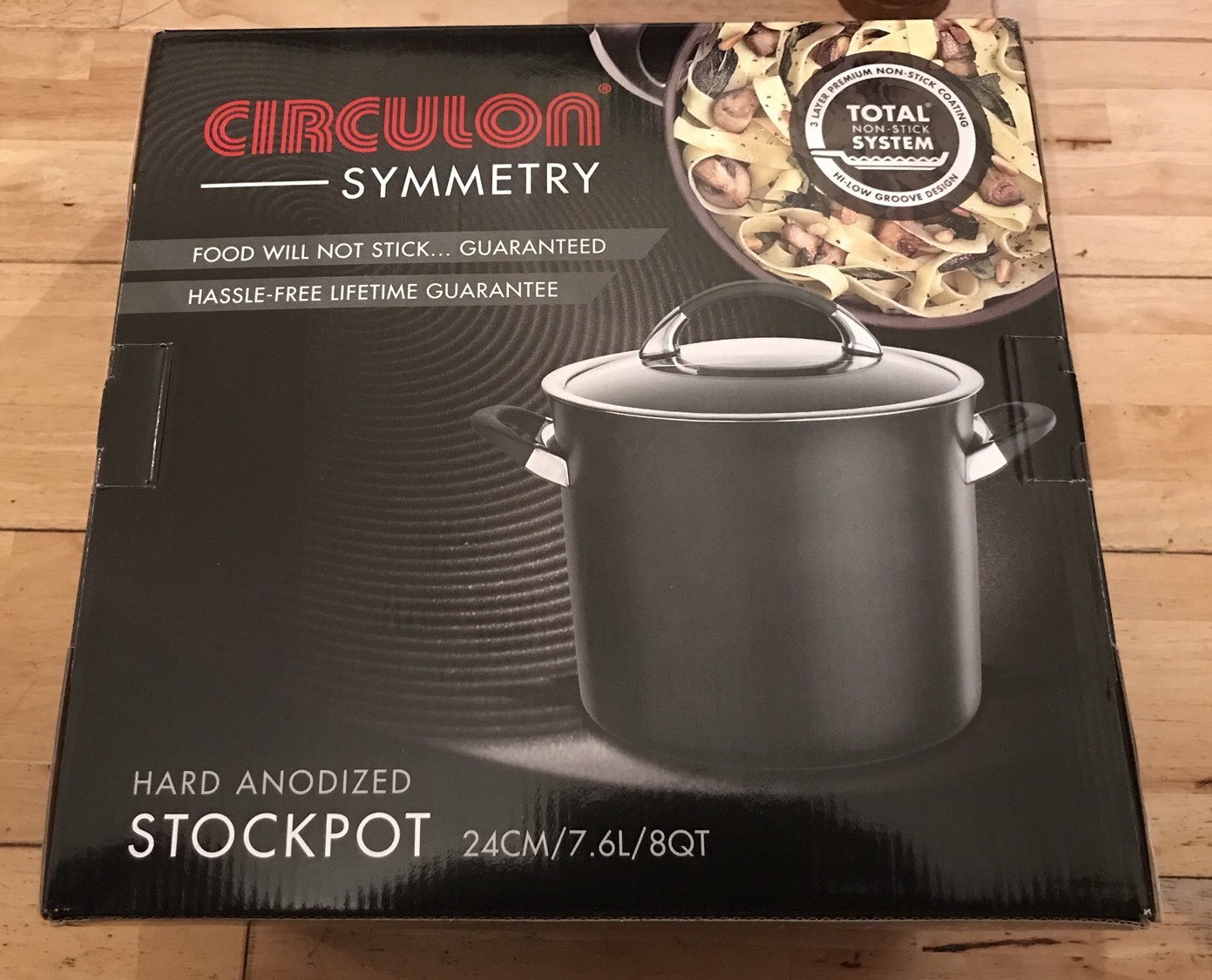 Circulon Symmetry Hard Anodised 24cm/7.6L Stockpot/Cooking Pot (BNIB ...