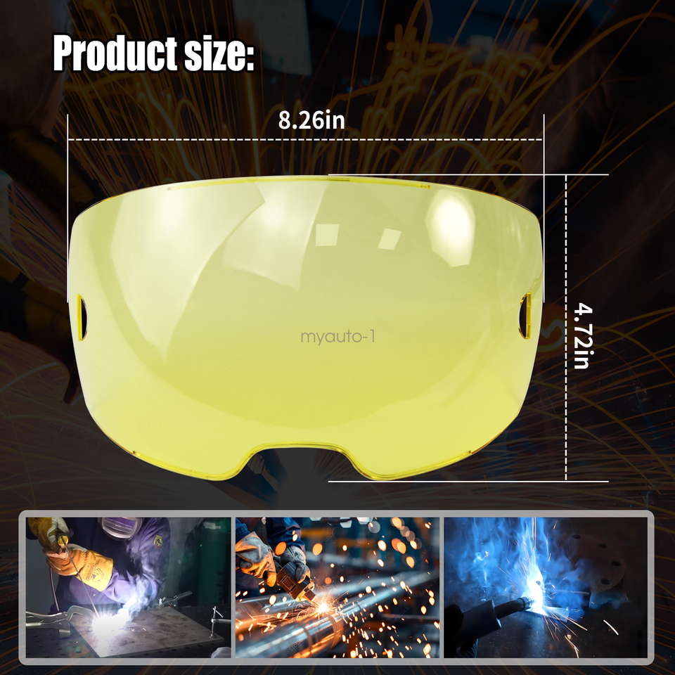 10 PACK 0700000803 Amber Front Cover Lens For ESAB Sentinel A50 Welding ...