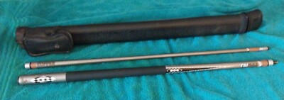 VINTAGE SPORTCRAFT TRIMAX COPPER POOL CUE WITH STRAPPED PADDED CASE | eBay