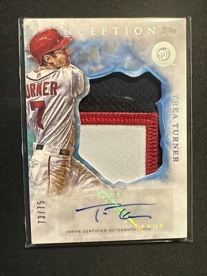 2017 Topps Trea Turner Inception Auto Jumbo Patch Jumbo Patch 73/75 | eBay