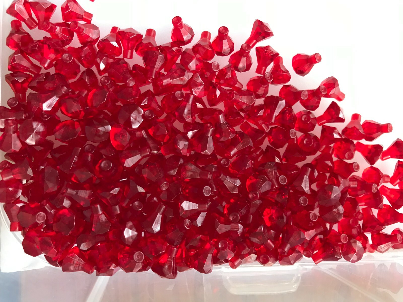 LEGO- NEW #30253-TRANS RED-ROCK 1 X 1 JEWEL 24 FACET-50 PIECES | eBay