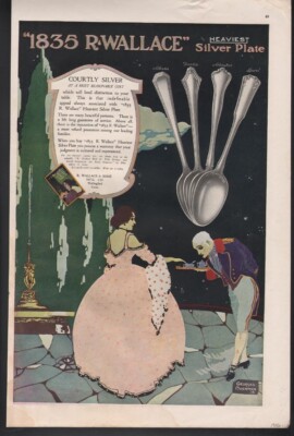 1916 WALLACE SILVERWARE MUSAPHIA FOUNTAIN BUTLER TEA DRESS LUXURY GOWN ...