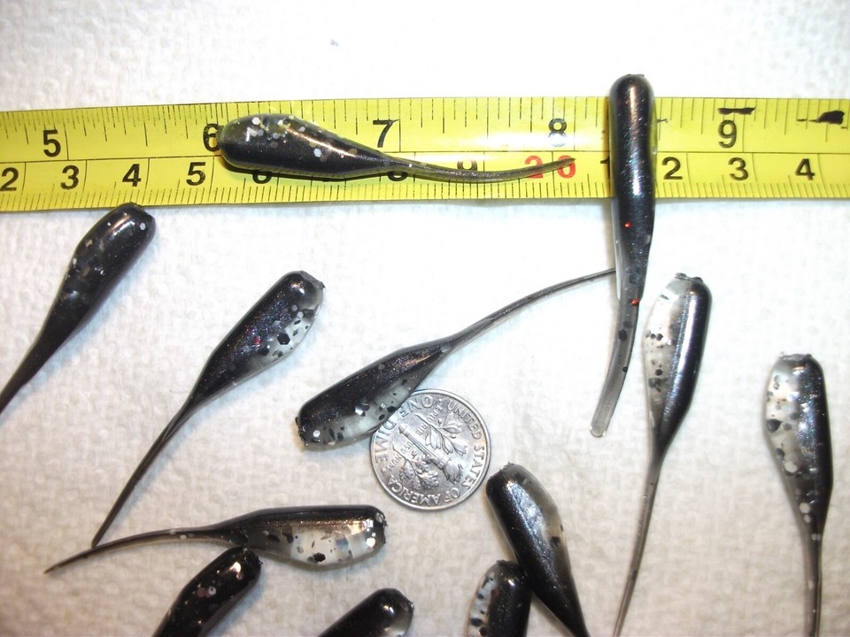 200-2"-CRAPPIE-PANFISH-SOFT PLASTIC GRUBS-MINNOWS-JIGS-SCENT-STINGERS ...