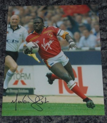MARTIN OFFIAH - ENGLAND RUGBY LEGEND -10x8 PHOTO SIGNED (45) | eBay UK