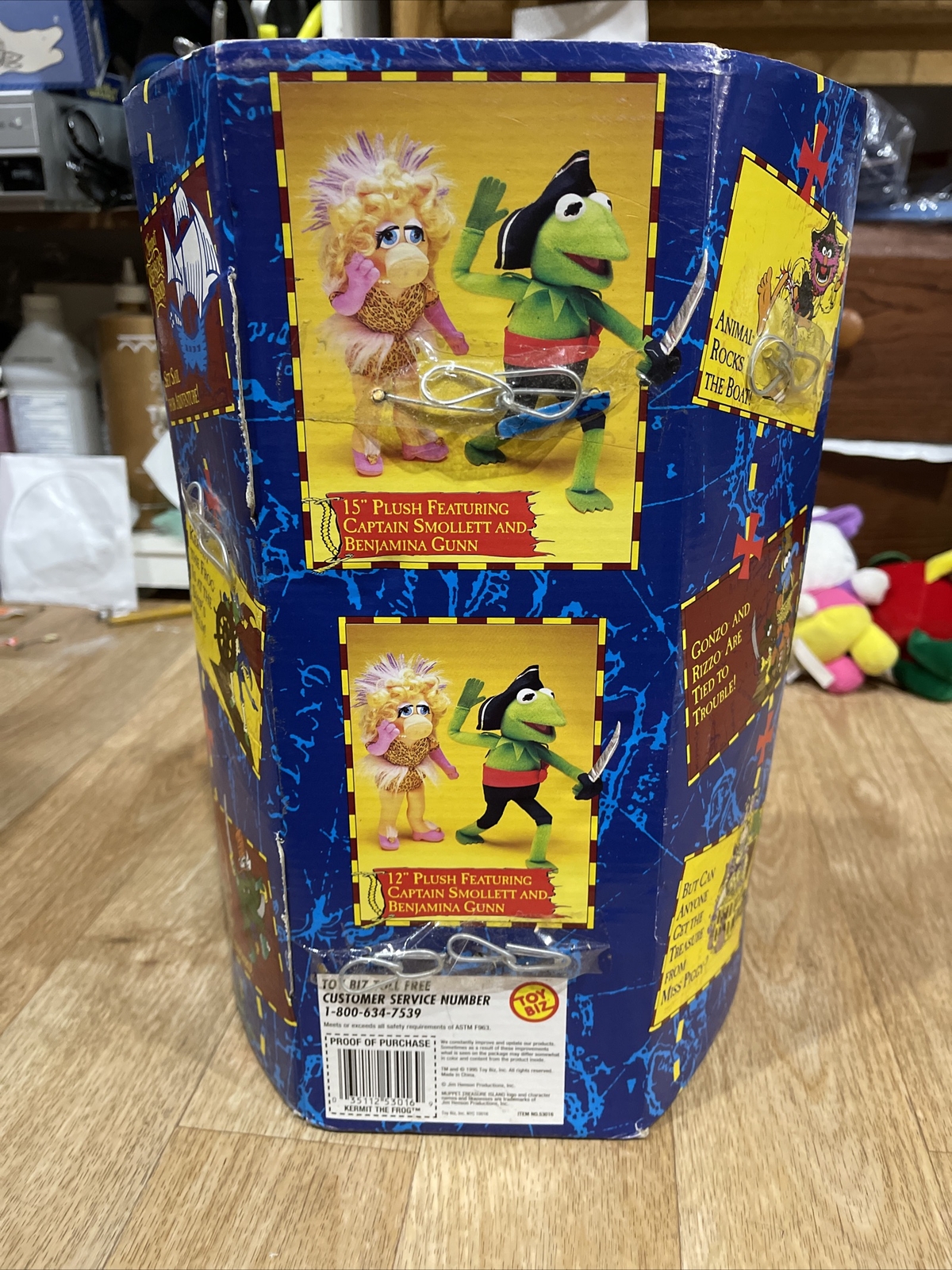 A1) Vintage Muppet Treasure Island Kermit the Frog Captain Smollett ...