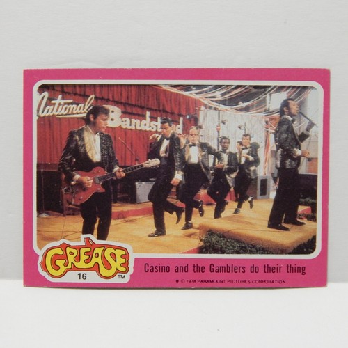 1978 Topps Grease Movie Trading Card #16 Casino And The Gamblers Do ...