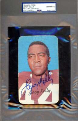 Leroy Kelly Gem Mint 10 PSA DNA Signed 1970 Topps Super Autograph | eBay