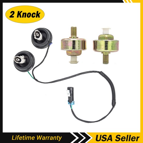 Knock Sensor with Harness Pair Kit for Chevy Silverado 1500 GMC Sierra ...